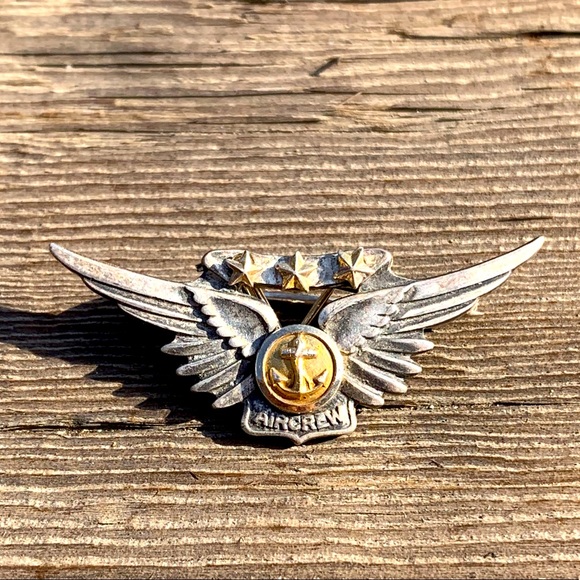 Accessories | Vintage Wwii Is Navy Air Crew Combat Badge Pin | Poshmark